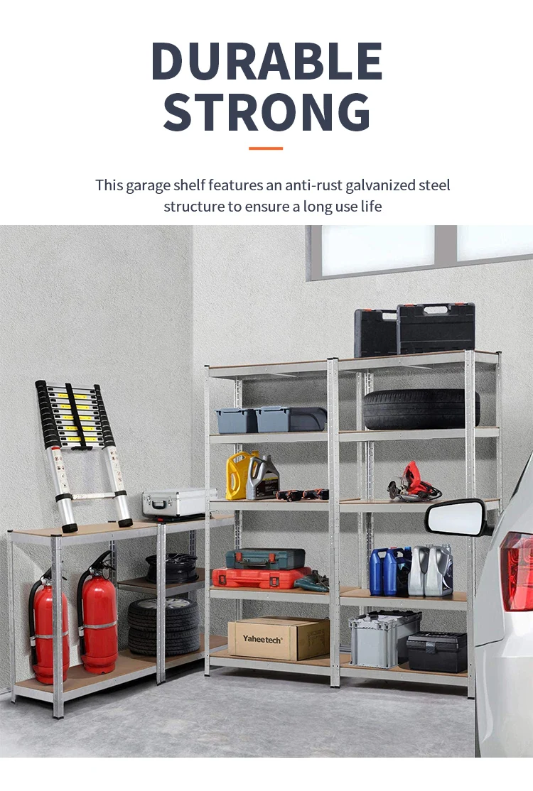 Galvanized Storage Shelves Steel Mdf Boltless Converts To Workbench ...