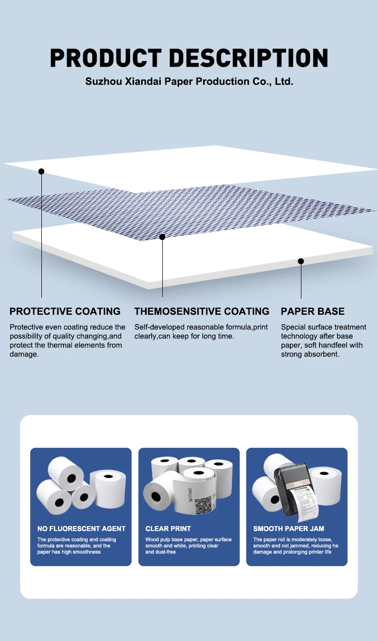 Professional Manufacturer Multi-color Heat Sensitive Supermarket Cash ...