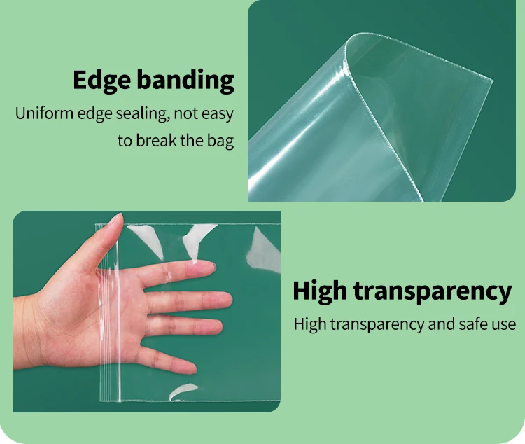 Transparent PE Bone Bags - Waterproof & Sealable Food Packaging