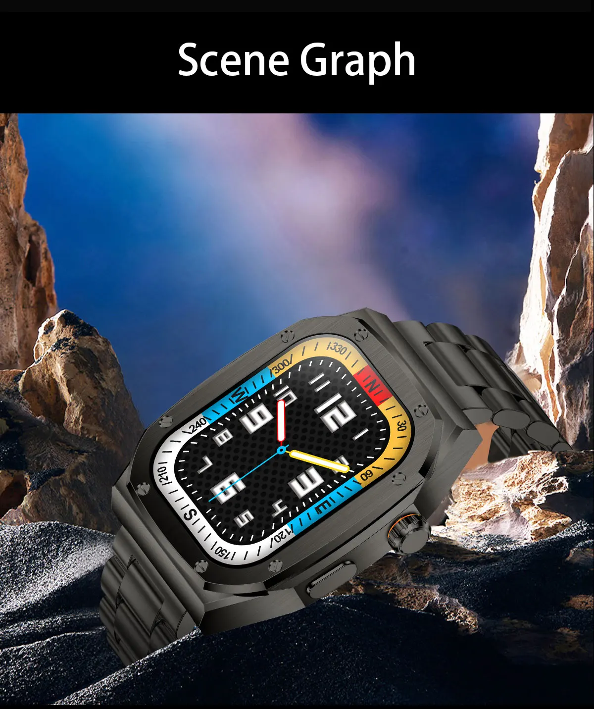 2025 New Z17 Max Smart Watch: Waterproof Steel Strap, Fitness Tracker ...