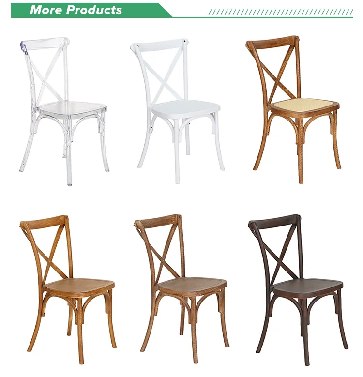 Resin Rustic Vintage Stackable Plastic Chair Crossback Cross Back ...