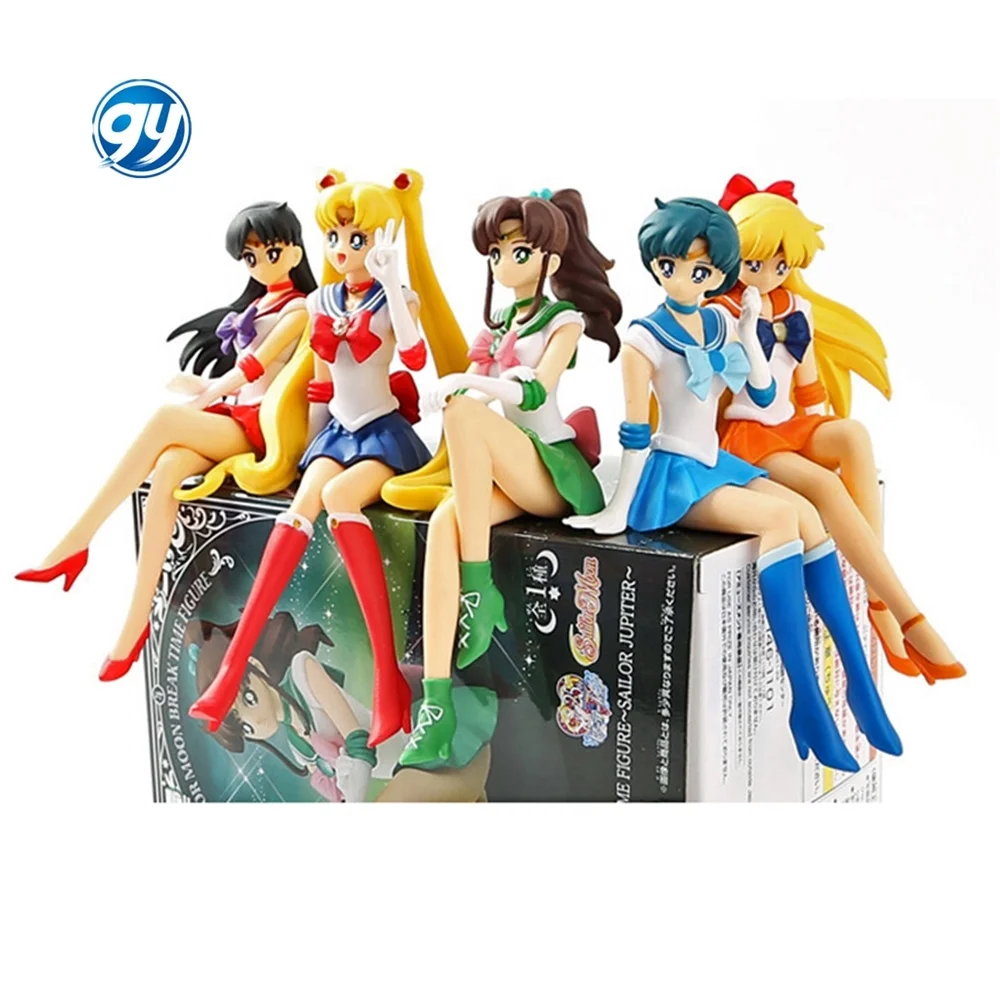 15cm Anime Sailor Moon Model Hino Rei Car Accessories Collection Pvc ...