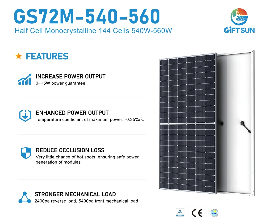 Full Black Shingled Solar Panel 550w 555w 545w High Efficiency Panel ...