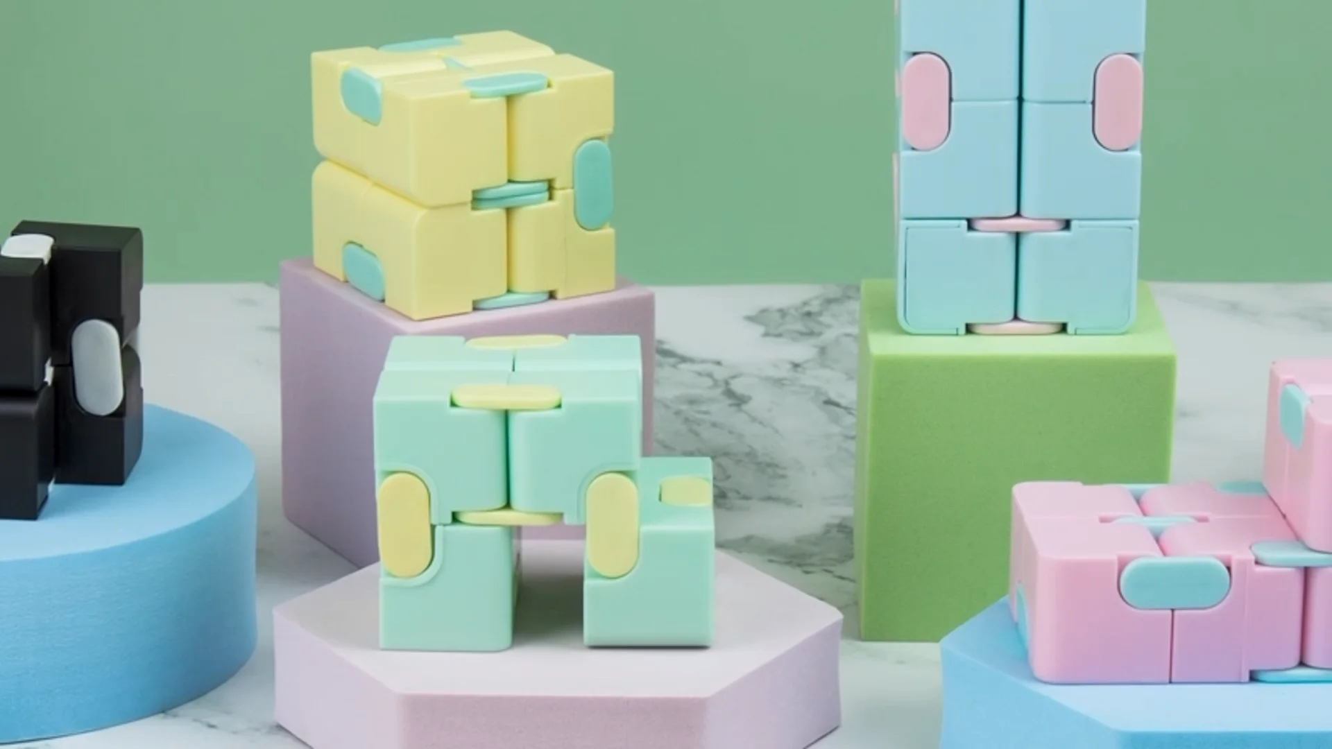 Infinity Cube Fidget Sensory Toys Stress Anxiety Relief Magic Puzzle ...