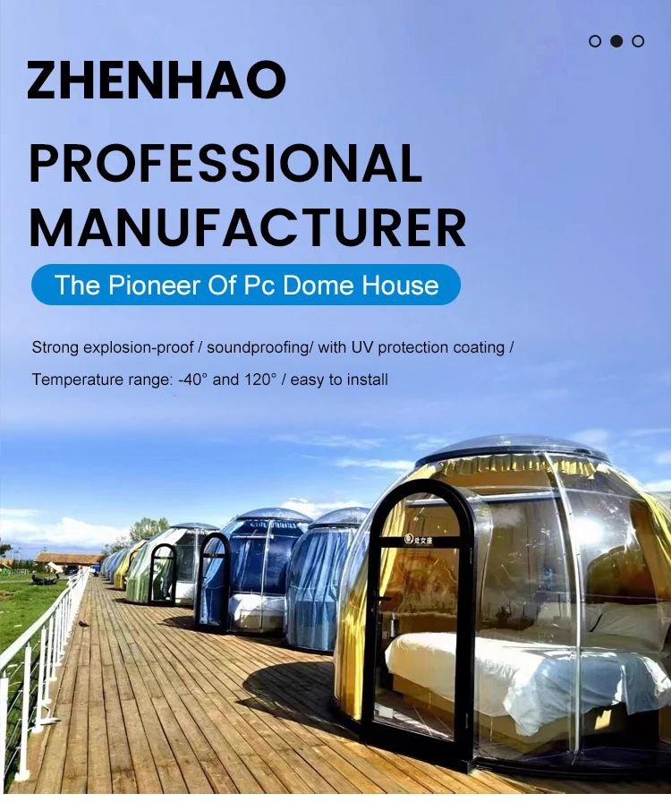 Modern Transparent Dome Tent Luxury Hotel Glamping PC Glamping Domes ...