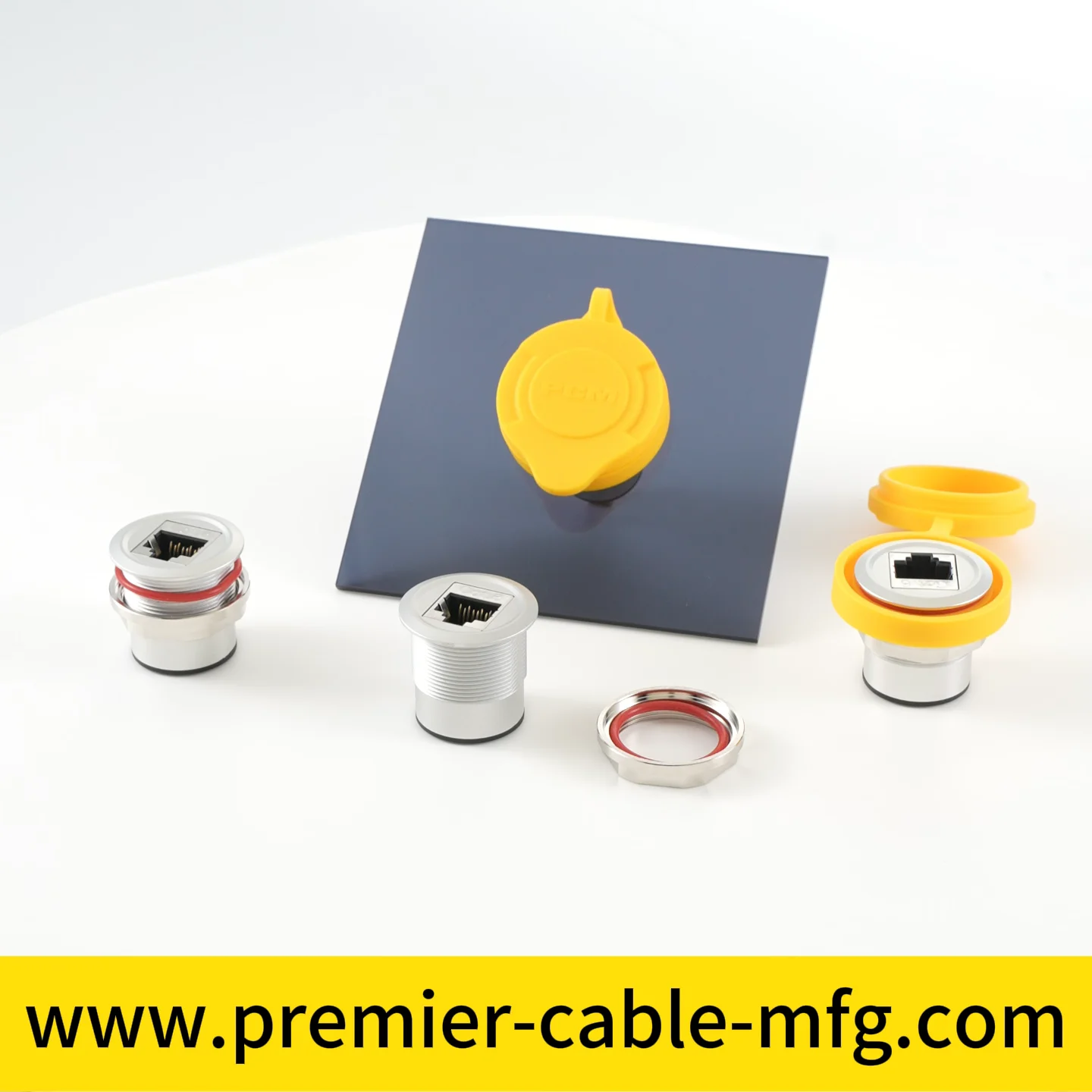 Cat6 Rj45 Industrial Feedthru Panel Mount Aluminum Bulkhead - Buy Msdd ...