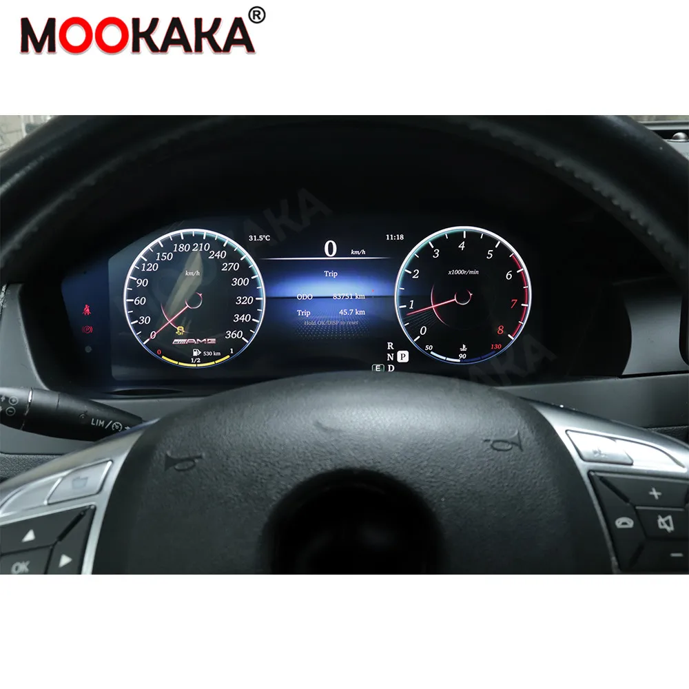 Digital Cluster Virtual LCD Dashboard for Mercedes Benz C W204 (2011 ...