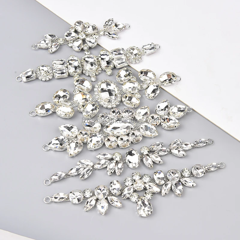 Rhinestone Chain Connectors - Crystal Glass Diamond Appliques