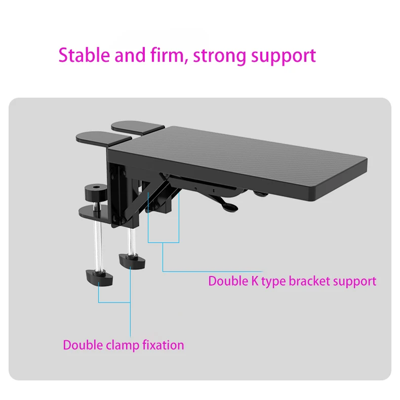 Wooden Arm Bracket Ergonomic Computer Adjustable Gaming Desk Arm ...