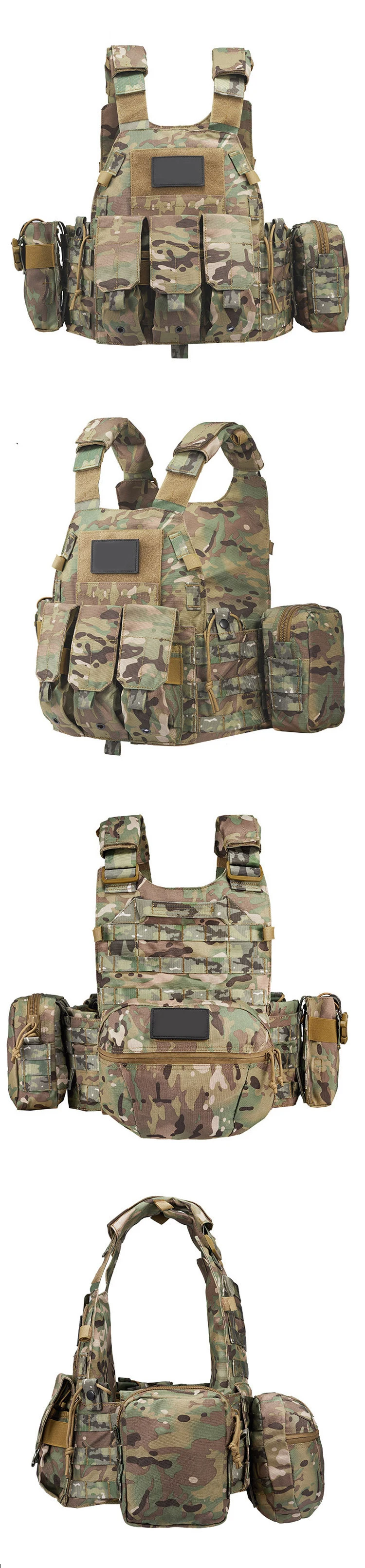Chaleco Tactico Heavy Duty Plate Carrier Adjustable Magazine Pouches ...