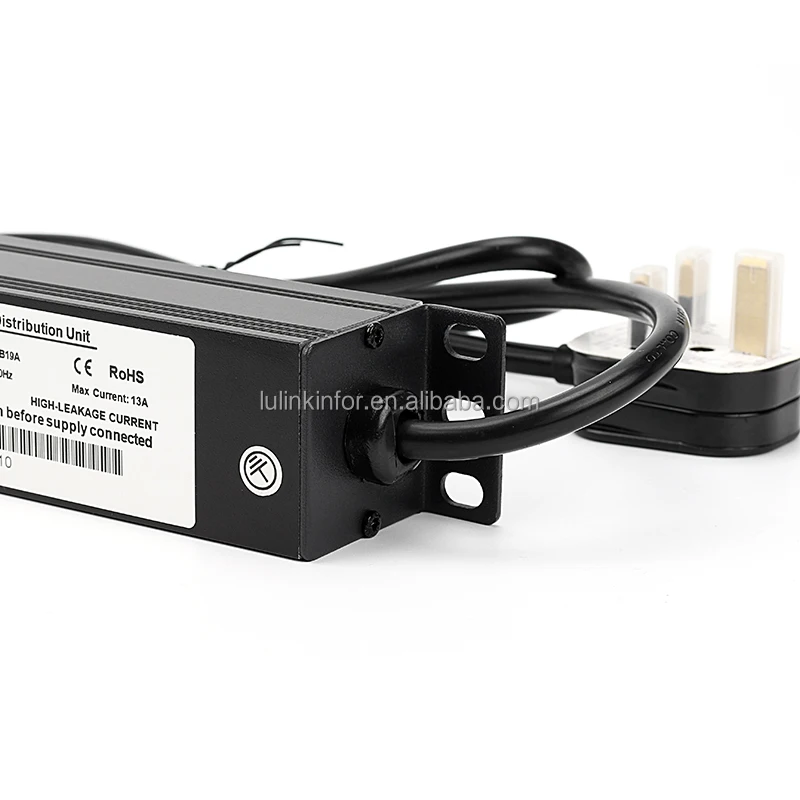 1u 19'' Rackmount 8 Way 10way Pdu Uk Type 220v Pdu - Buy 6 Way Pdu ...