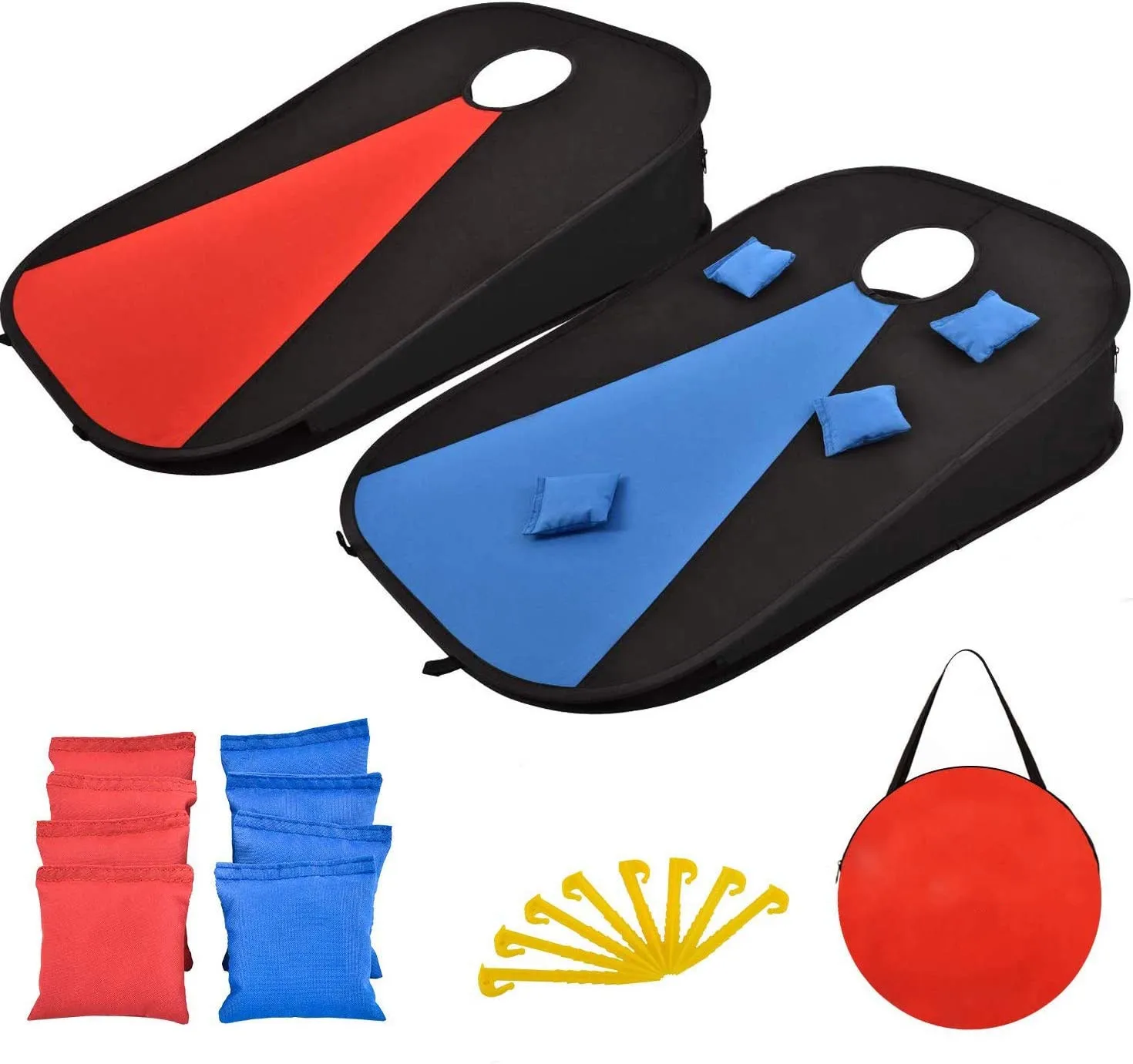Collapsible Corn Hole Toss Bean Bag Set Outdoor Family Game - Buy Corn ...