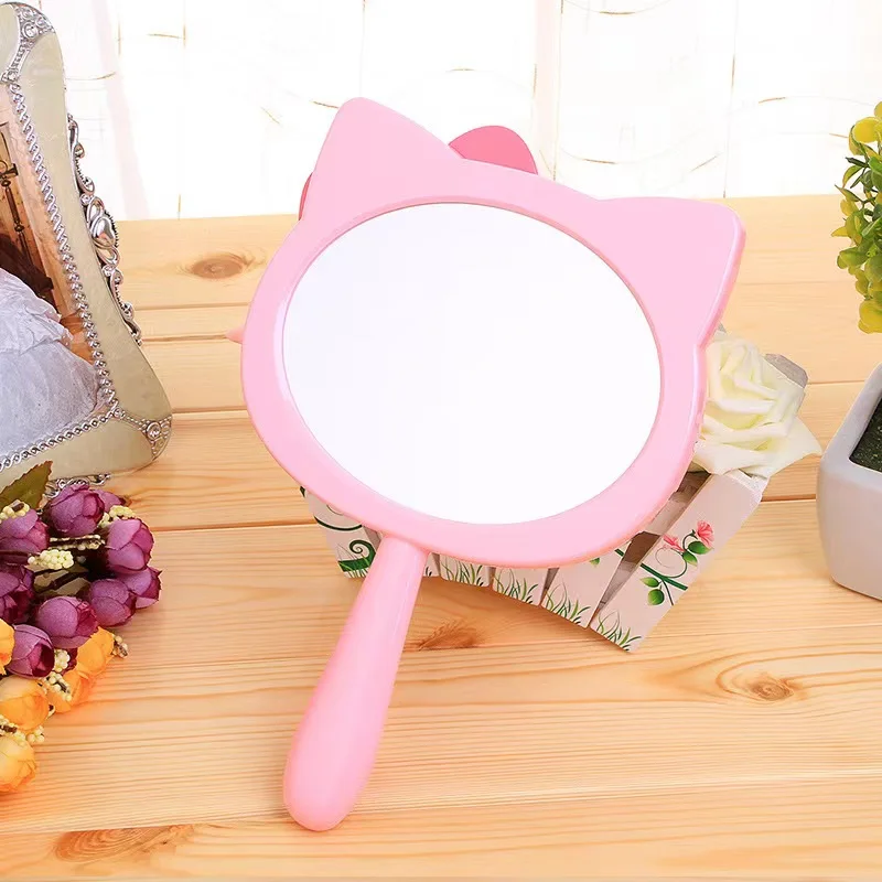 Hello Kitty Style Swivel Desktop Makeup Mirror Pocket Travel With ...