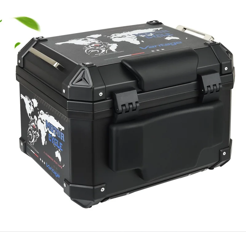 Anti-collision 48l New Model Motorcycle Trunk Tail Box Top Case Abs ...
