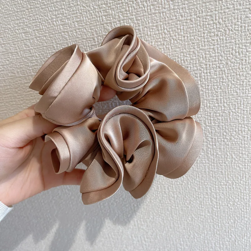 New Design Large Hair Scrunchies Fashion Bud Hair Loop Ins Satin ...