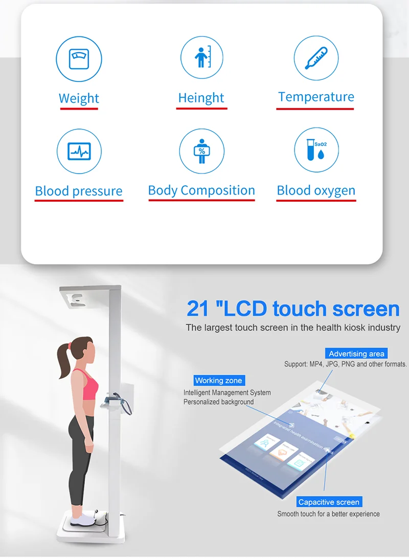 2025 Newest INBCA Smart Health Checkup & Telemedicine Kiosk Medical ...