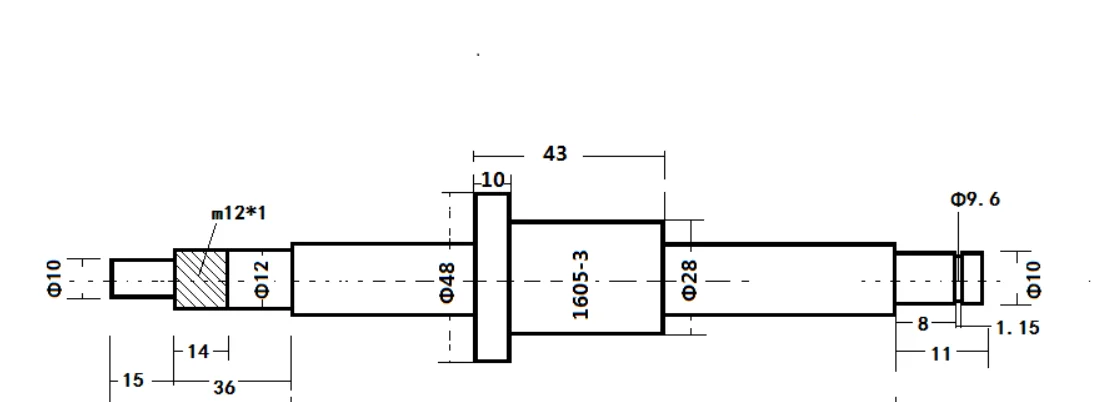 CNC Ballscrew Sfu1605-300mm for SFX150 Sim Racing Motion Kit