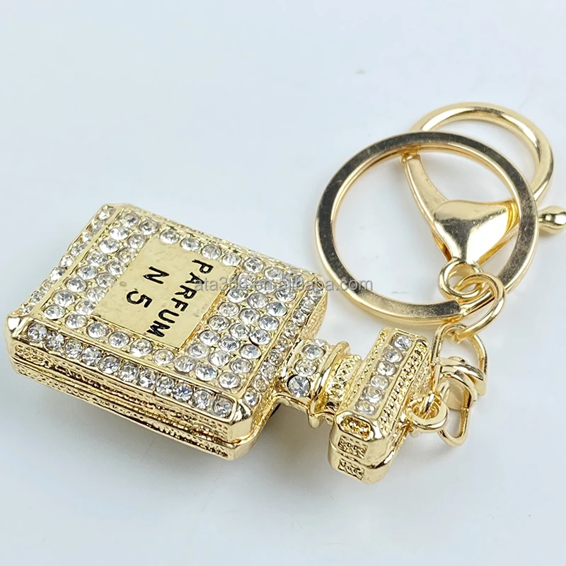 Factory Price Custom Rhinestones Keychain Fancy Keychain Beautiful ...