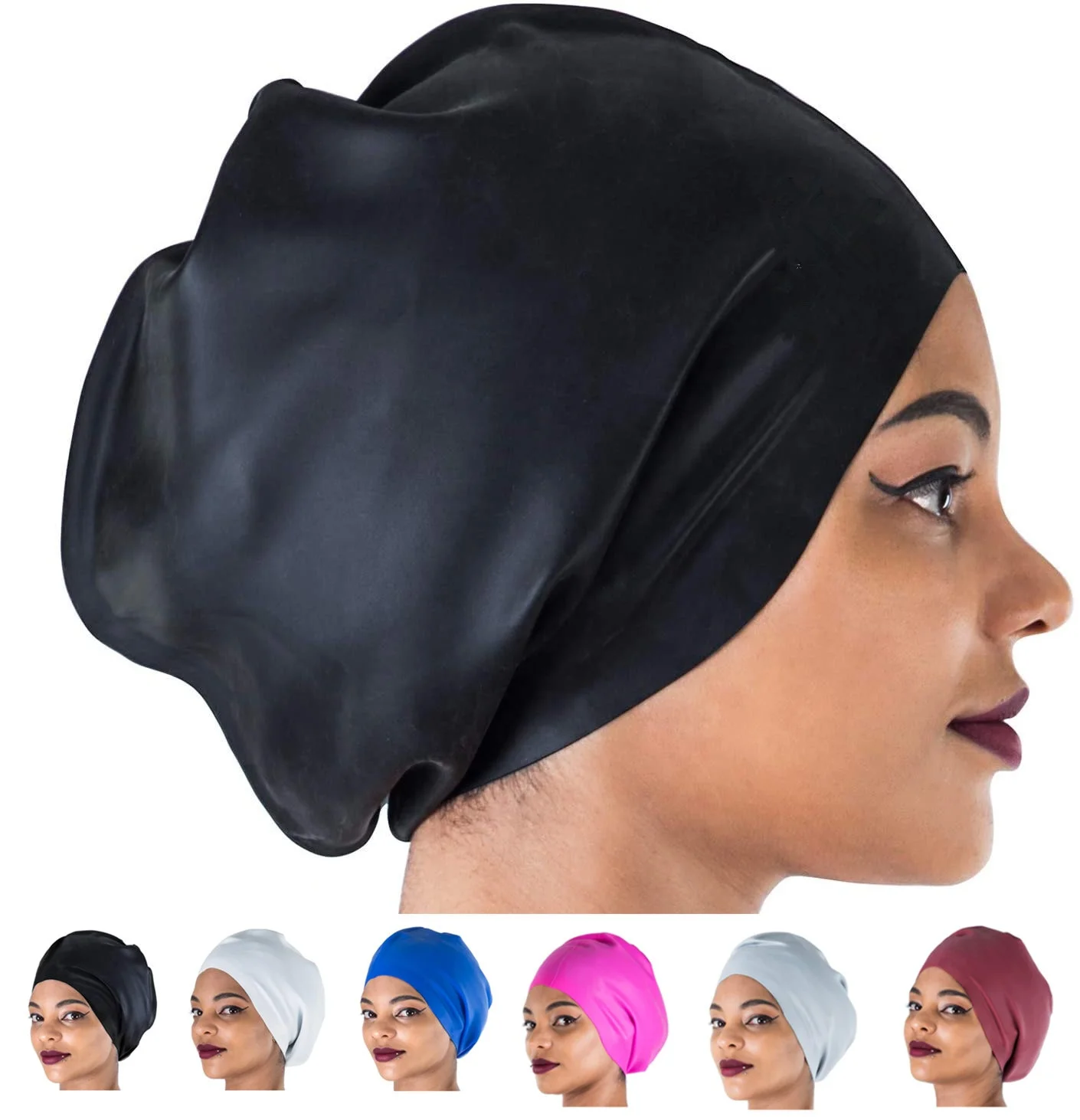 Extra Large Silicone Swim Caps For Dread - Buy Swim Caps For Dread ...