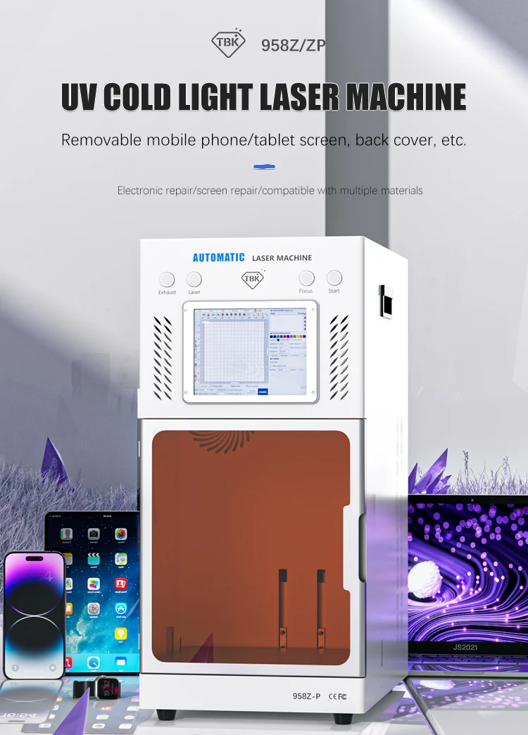 Phone Screen Repair Machine TBK 958Z Plus UV Laser