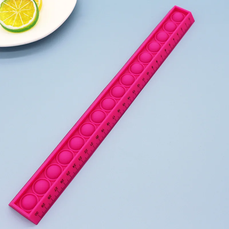 Silicone Anxiety Relief Stress Toy - Student Measuring Ruler