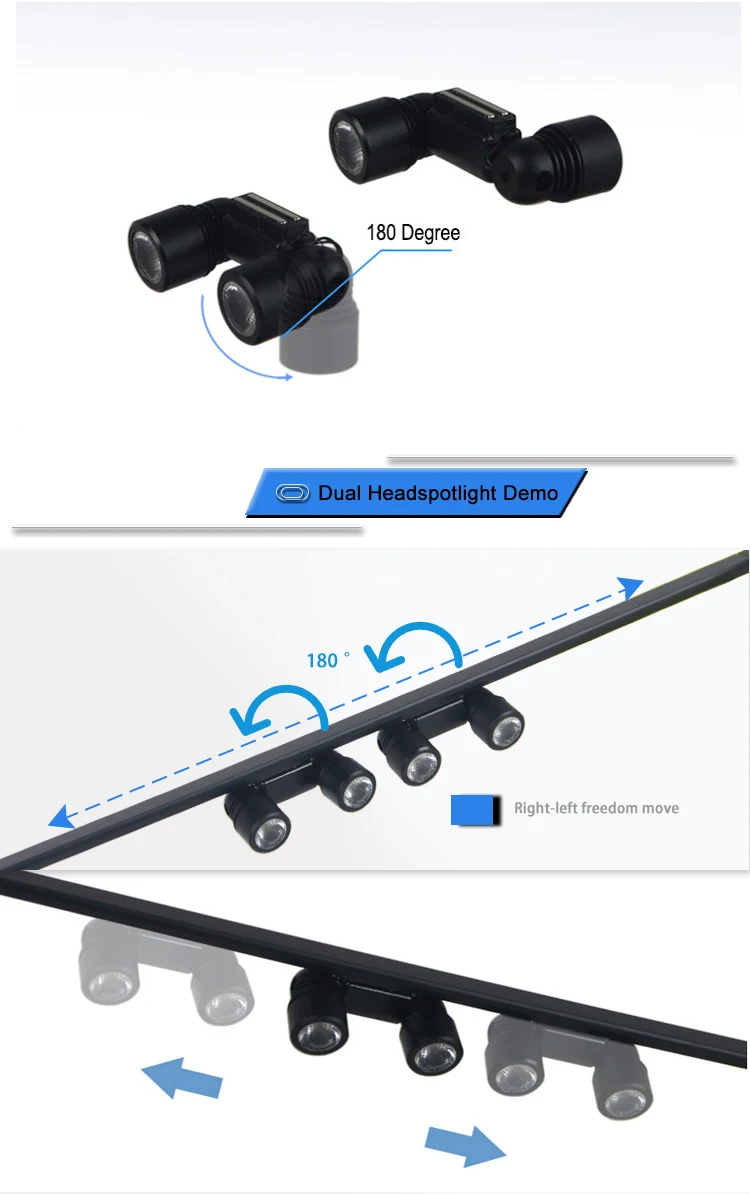 Modern 12V Magnetic Track Light for Art Gallery and LED Jewelry Display ...