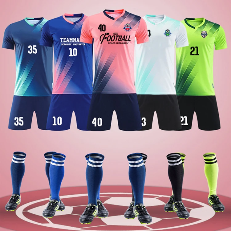 Custom Logo Soccer Uniforms - Full Sets for Teams