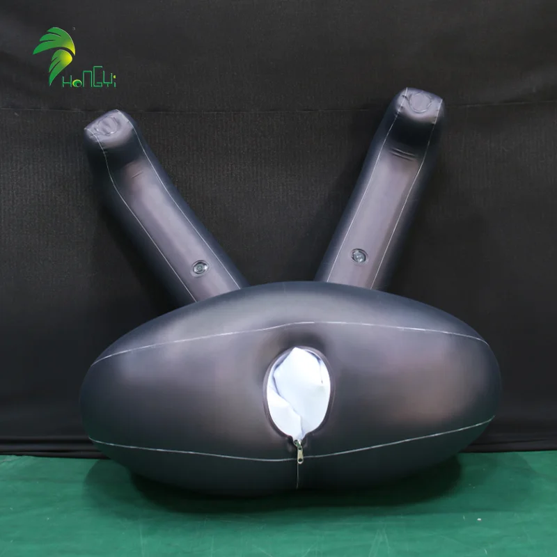 Adult Jumpsuit Inflatable Black Custom Clothes Squeak Inflatable Suit ...