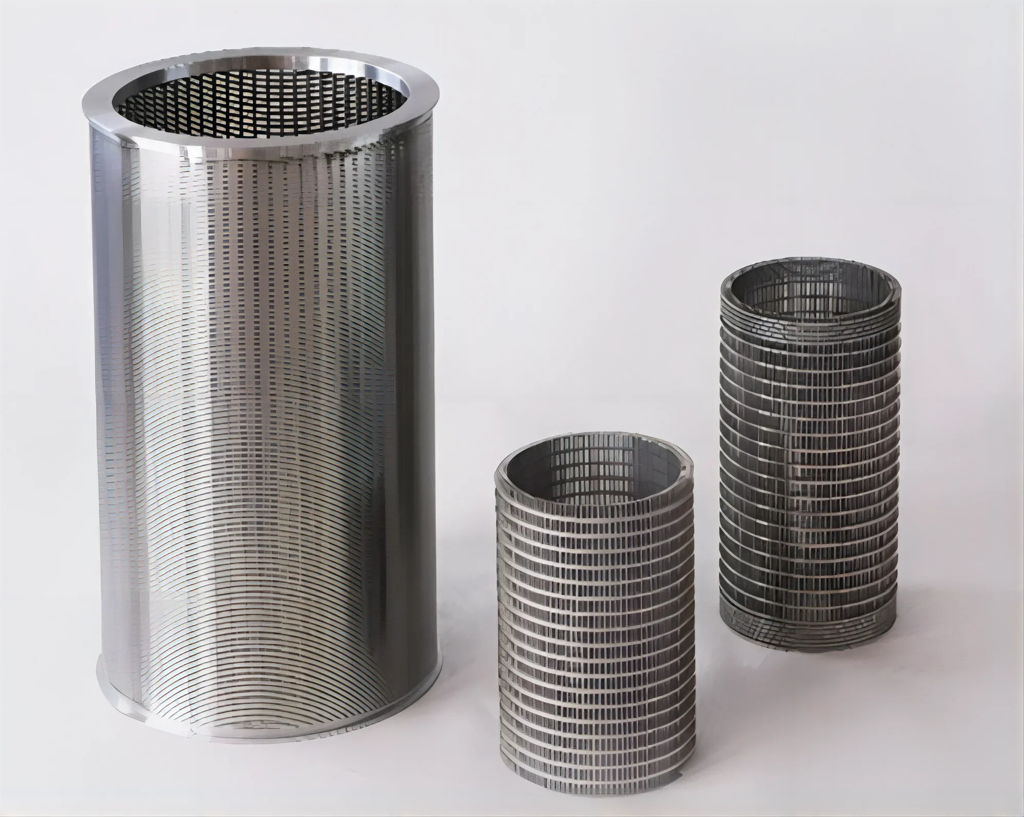 China Stainless Steel Wire Wrapped Wedge Wire Screens For Chemical ...