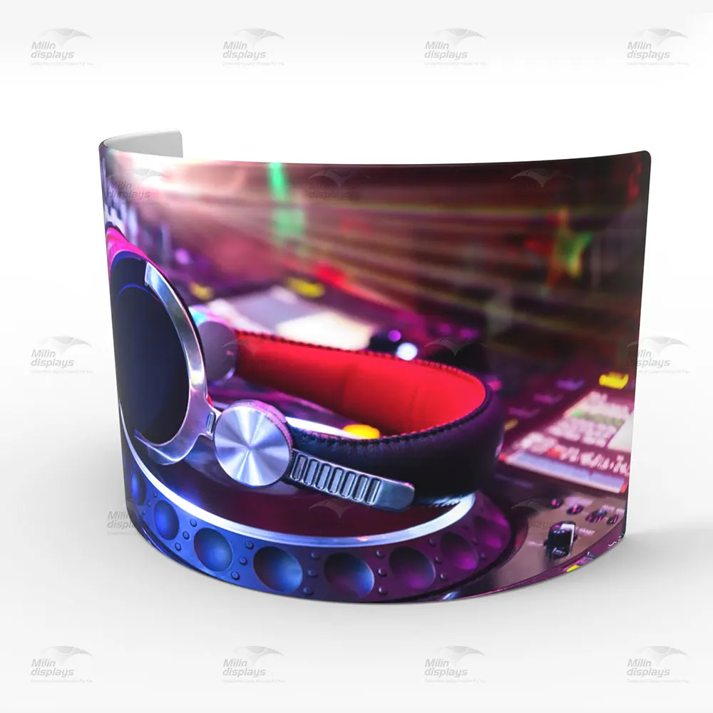 Nieuwe Ontwerp Draagbare Gatsby Dj Gevel Booth Board Halve Cirkel ...