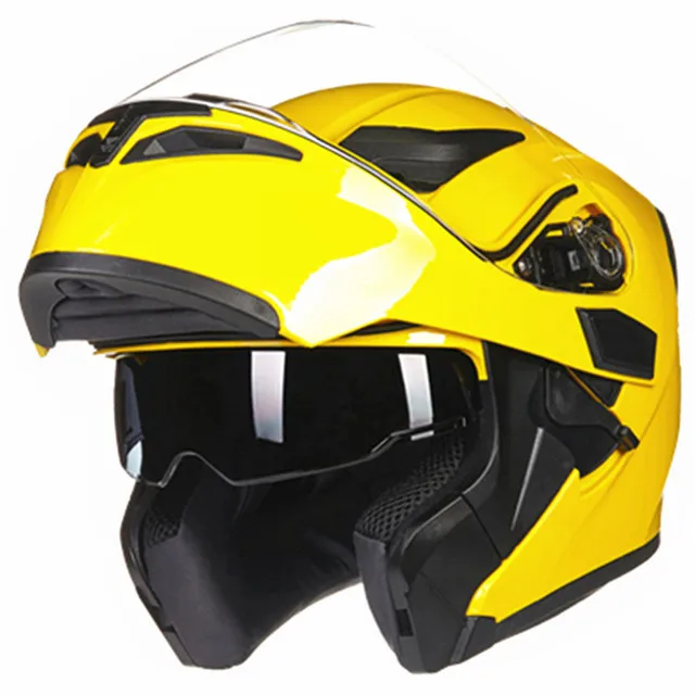Flip up Motorcycle Helmet - Dual Lens System Racing Helmet