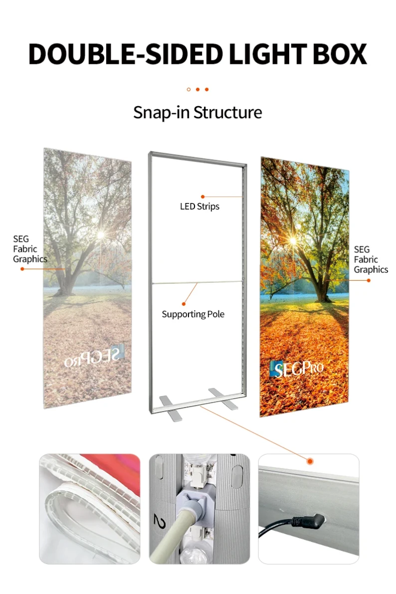 Light Box10s Assembly Folding Tool Free Seg Double Sided Fabric Led ...