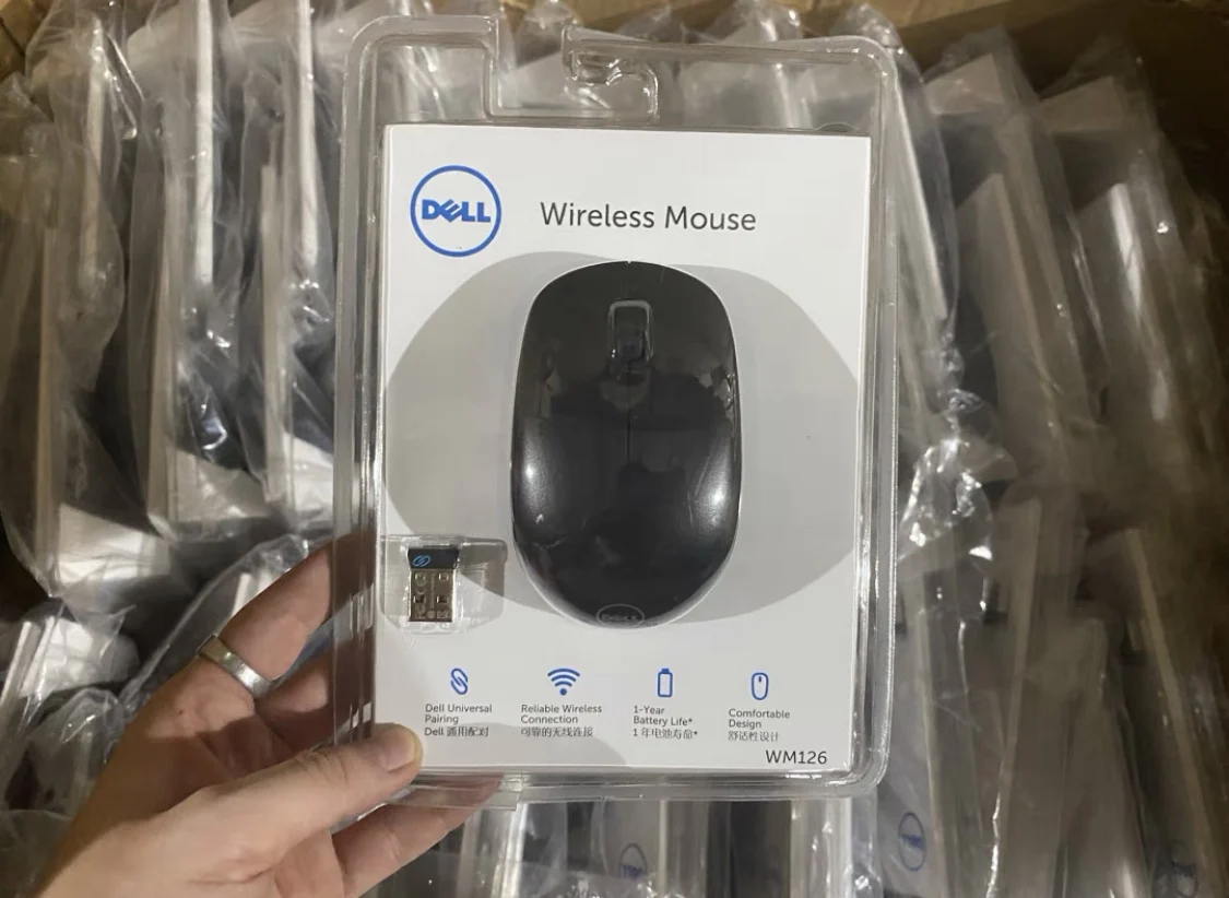 Hot Selling De-ll Wm126 Business Wireless Mouse With 4-color Optional 3 ...