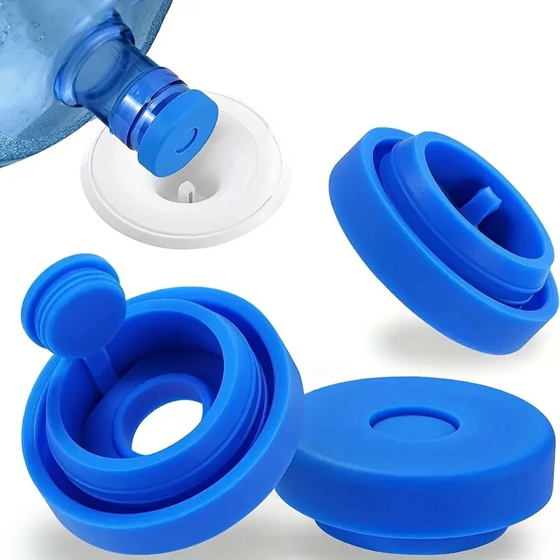 Reusable Food-grade Non-spillable Silicone 5 Gallon Water Jug Caps Fit ...