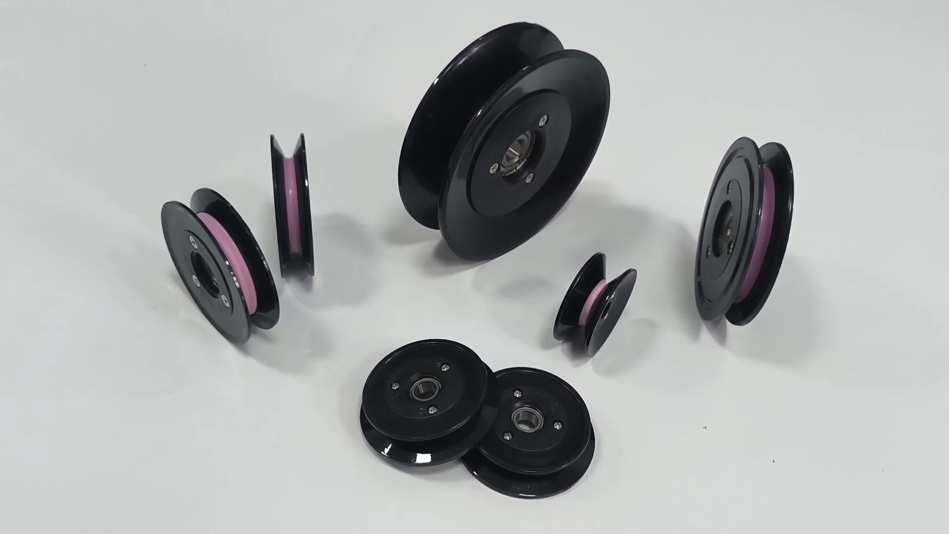 U-shaped Grooved Wire Wheel Ceramic Guide Rope Pulley Sheaves Roller ...