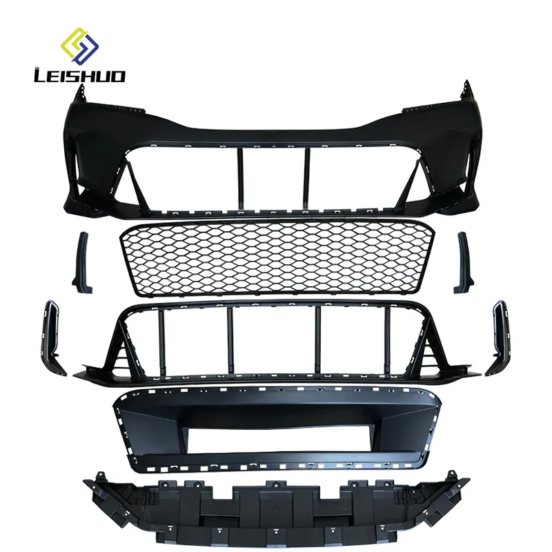 Front And Rear Bumper Side Skirts Modified Parts Typer Full Surround ...