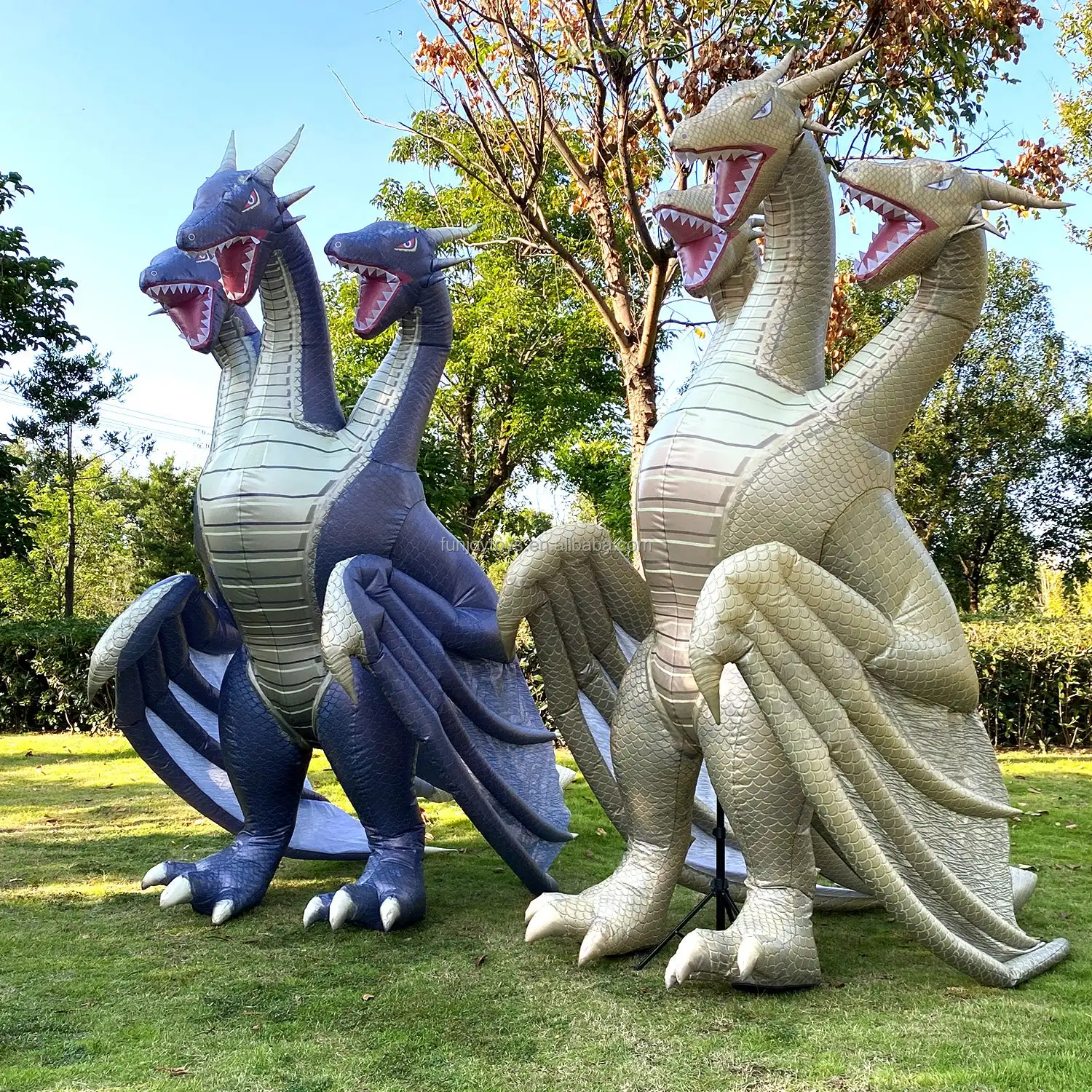 Three-headed Dragon Inflatable Ghidorah Costume for Halloween