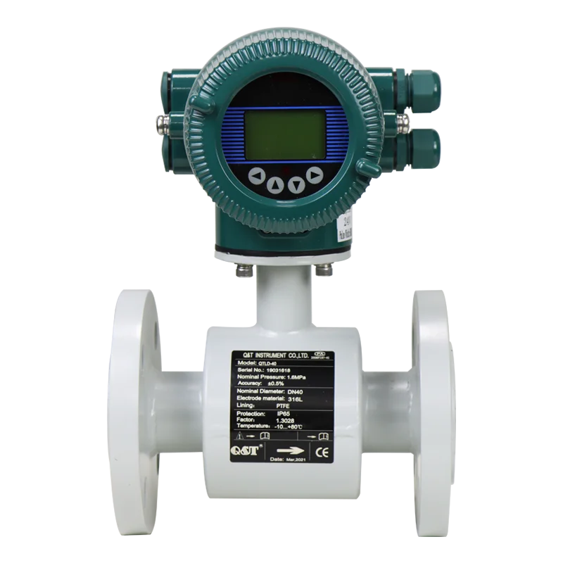 DN300 2inch acid resistant clamp on split type digital electromagnetic ...