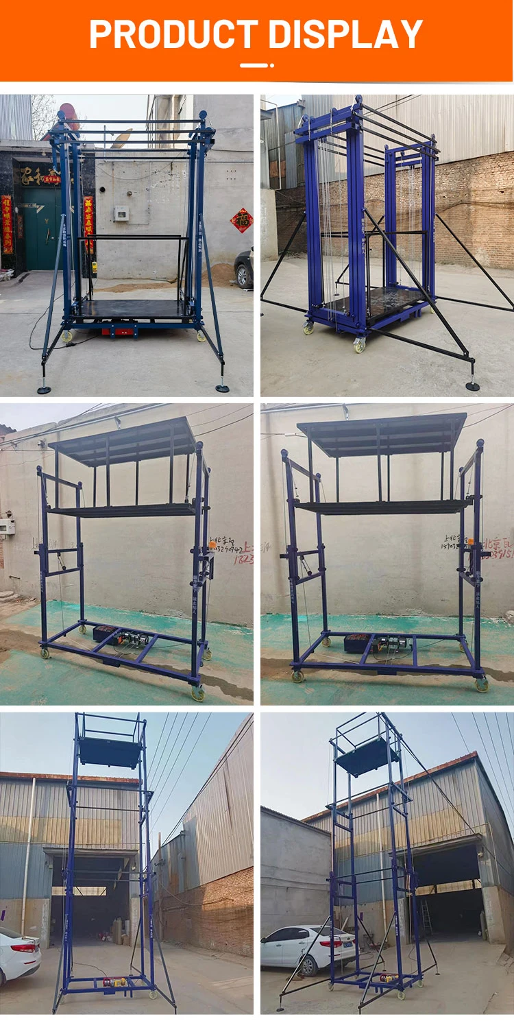 Electric Hydraulic Lift Platform Cargo Platform Lift Foldable Electric ...