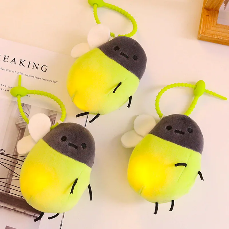 Dl3988 Cute Fun Product Plush 11cm Keychain Cute Embroidery Glowing ...