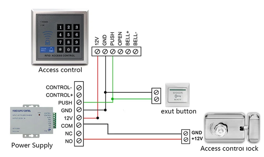 Left Right Open Lock Electric Door Lock Motor Drive Lock For Video Door ...