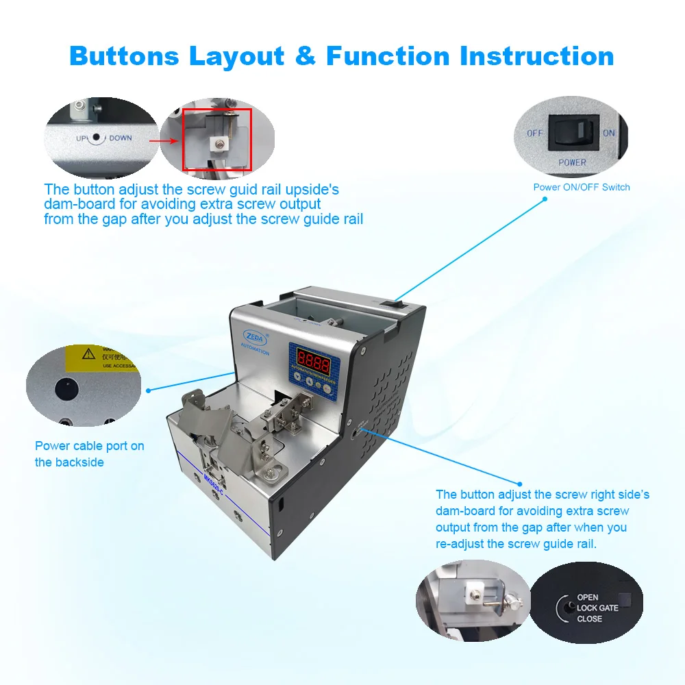 ZEDA MKS620-C Screw Feeder - Efficient & Reliable Performance