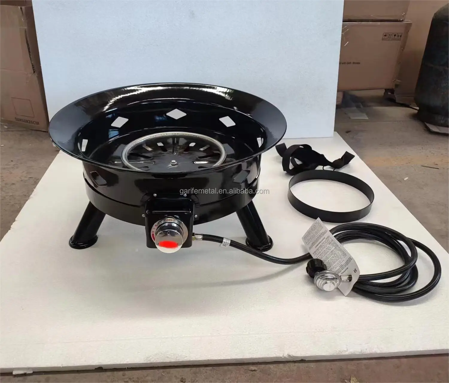 24inch Gas Fire Pit - Portable Camping Fire for Outdoor Fun