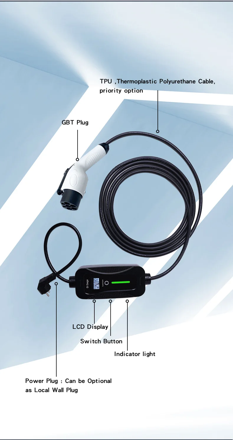 3.6KW EV Home Charger - Reliable GBT Electric Vehicle Charging