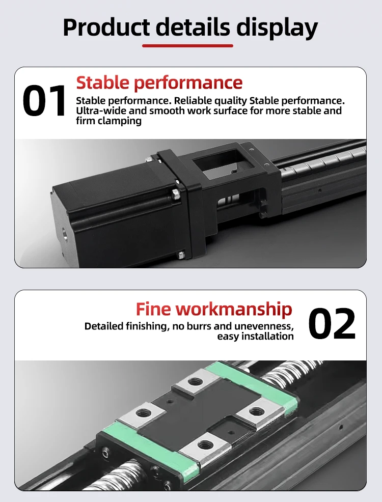 UMOT Domestic Kk Linear Module Kk40 Linear Micro Module High-Precision 0.003mm Steel Based Ball ...