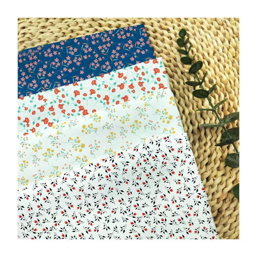 Small Print Custom Cotton Fabric,Lightweight 100% Pure Cotton Fabric ...