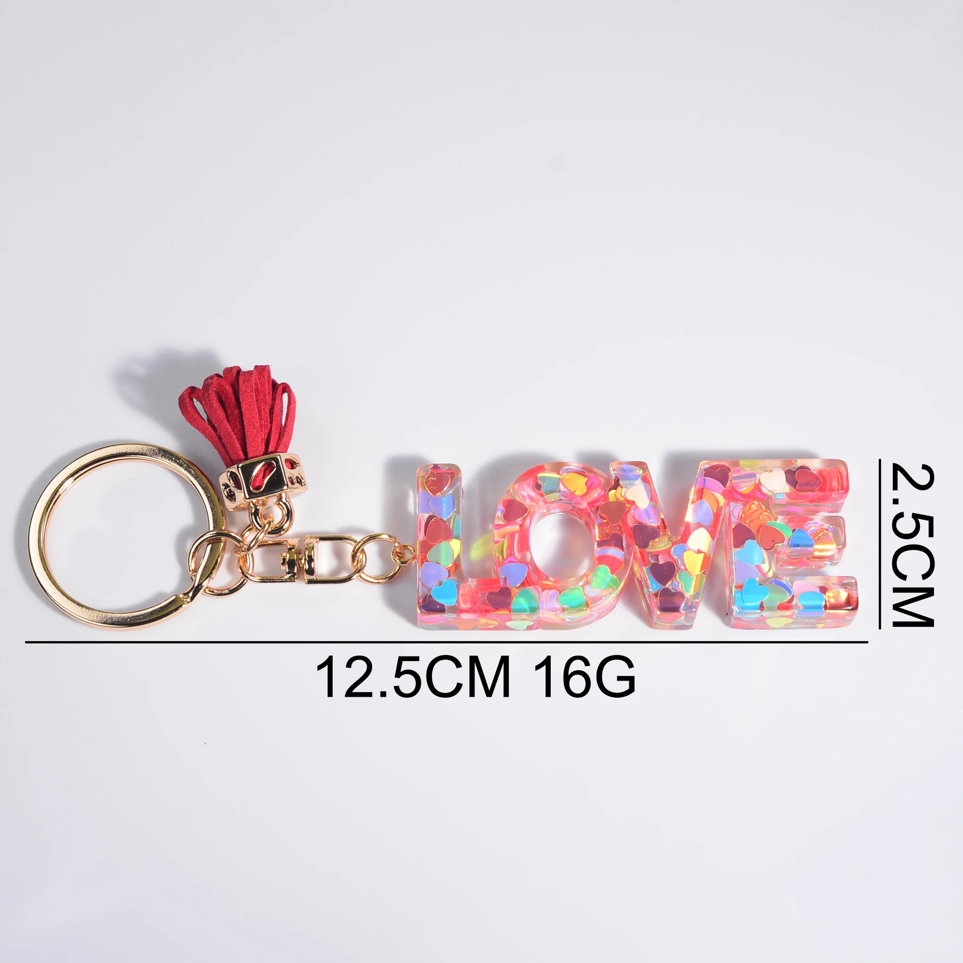 Plastic Hollow Conjoined Letter Custom Logo Keychain Resin Alphabet ...