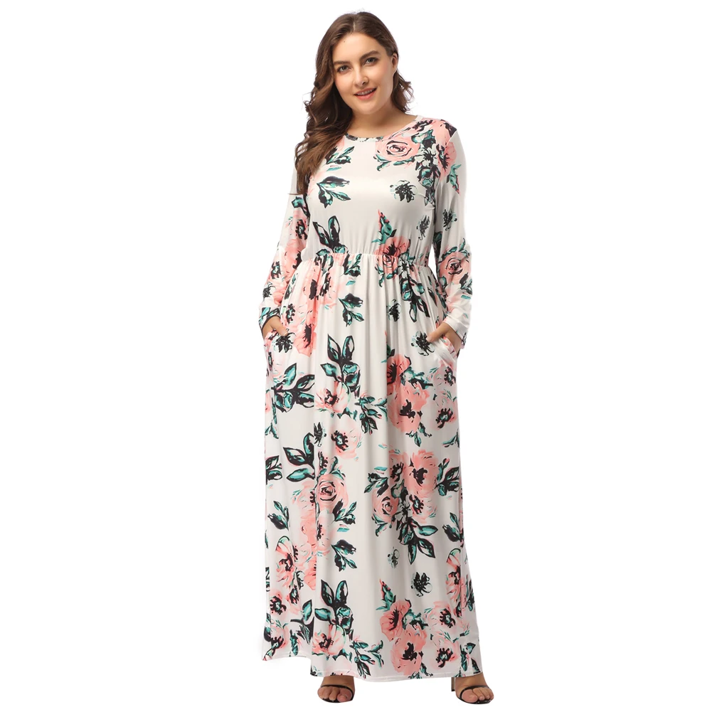 Wholesale Custom Causal Dresses Long Dresses Women Maxi Long Sleeve ...