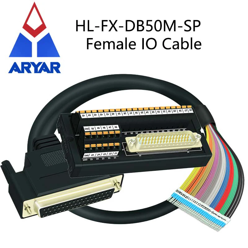 Industrial Grade Db50 Connecting Cable Solid Pin Gold Plated Male And Female,Fx-db50m-sp And ...