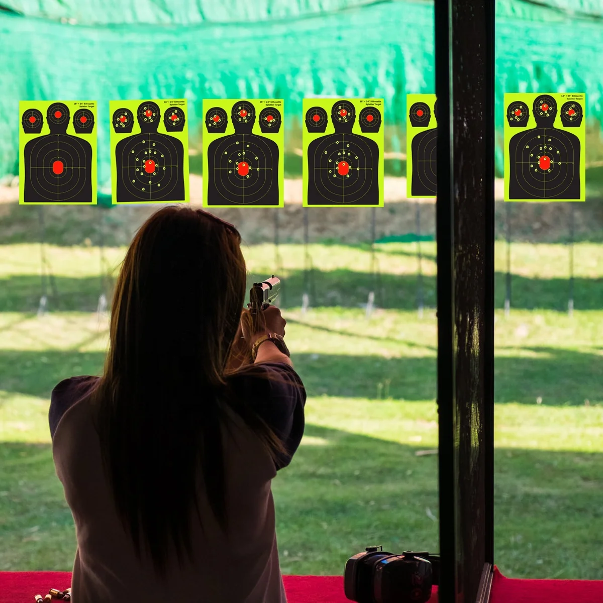 Fluorescent 18x24 Splatter Target Stickers for Shooting Practice